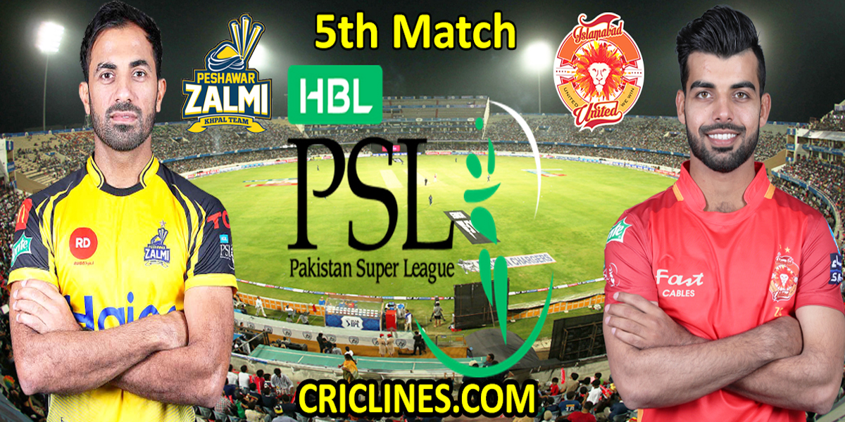 PSZ vs ISU-Today Match Prediction-PSL T20 2022-5th Match-Who Will Win