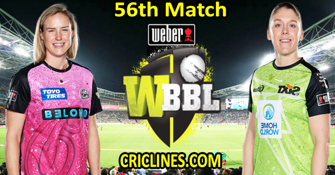Today Match Prediction-SYSW vs SYTW-WBBL T20 2023-56th Match-Who Will Win