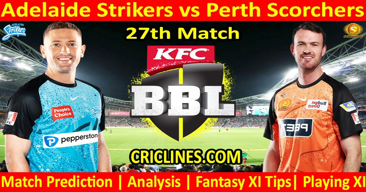 Today Match Prediction-ADS vs PRS-Dream11-BBL T20 2023-24-27th Match ...