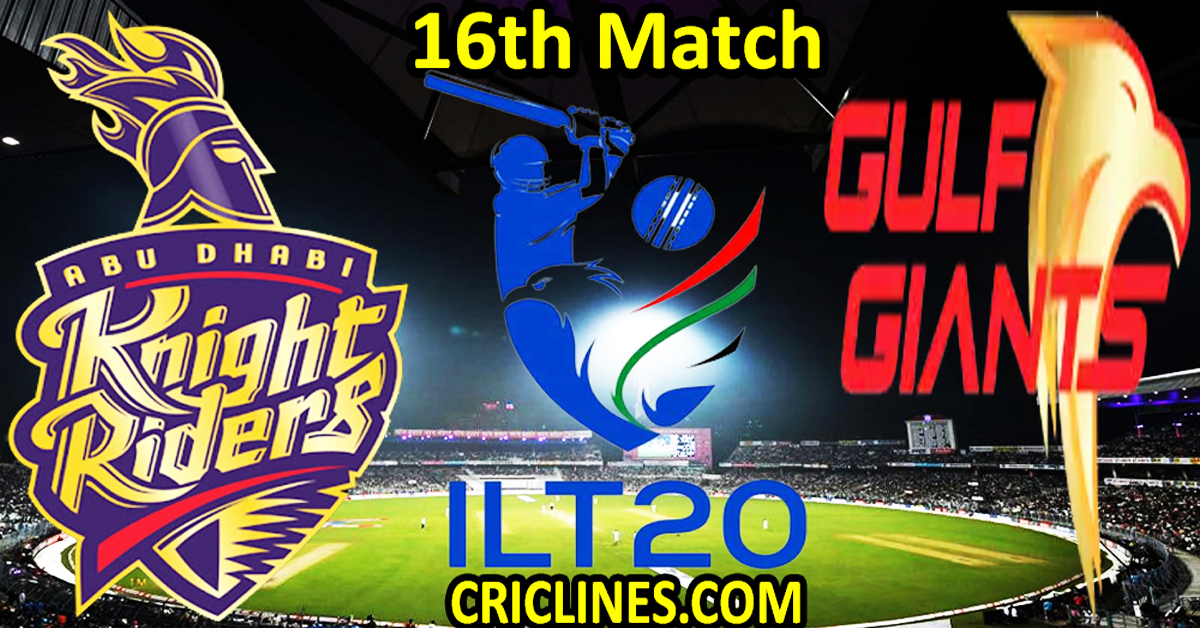 Today Match Prediction-ADKR vs GG-IL T20 2024-16th Match-Who Will Win