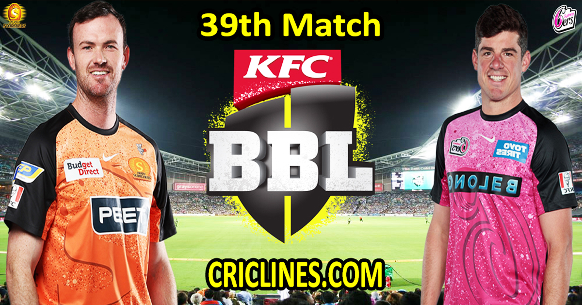 Today Match Prediction-PRS vs SYS-Dream11-BBL T20 2023-24-39th Match ...