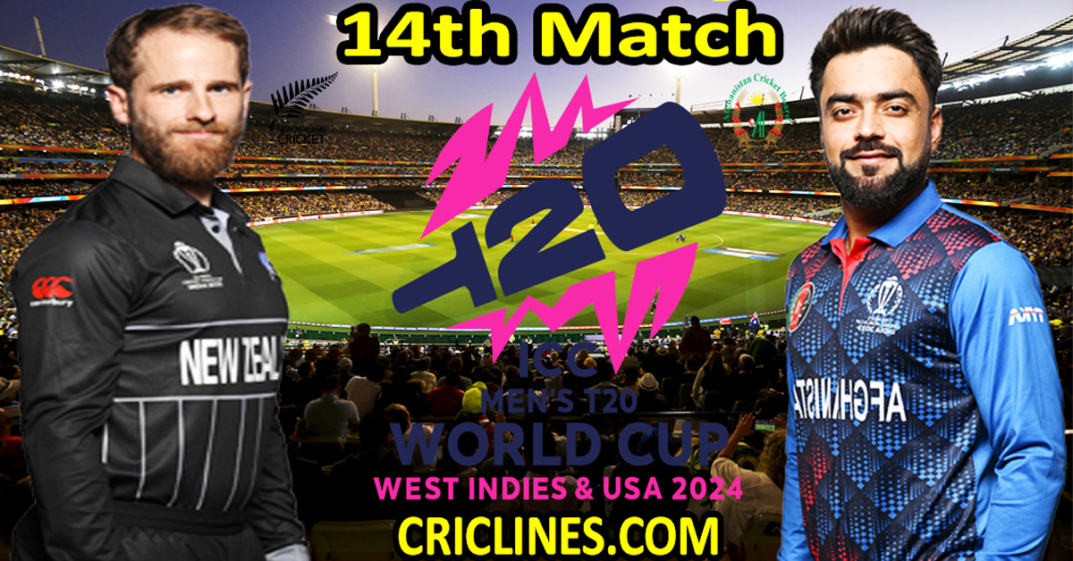 Today Match Prediction-NZ vs AFG-Dream11-ICC T20 World Cup 2024-14th ...